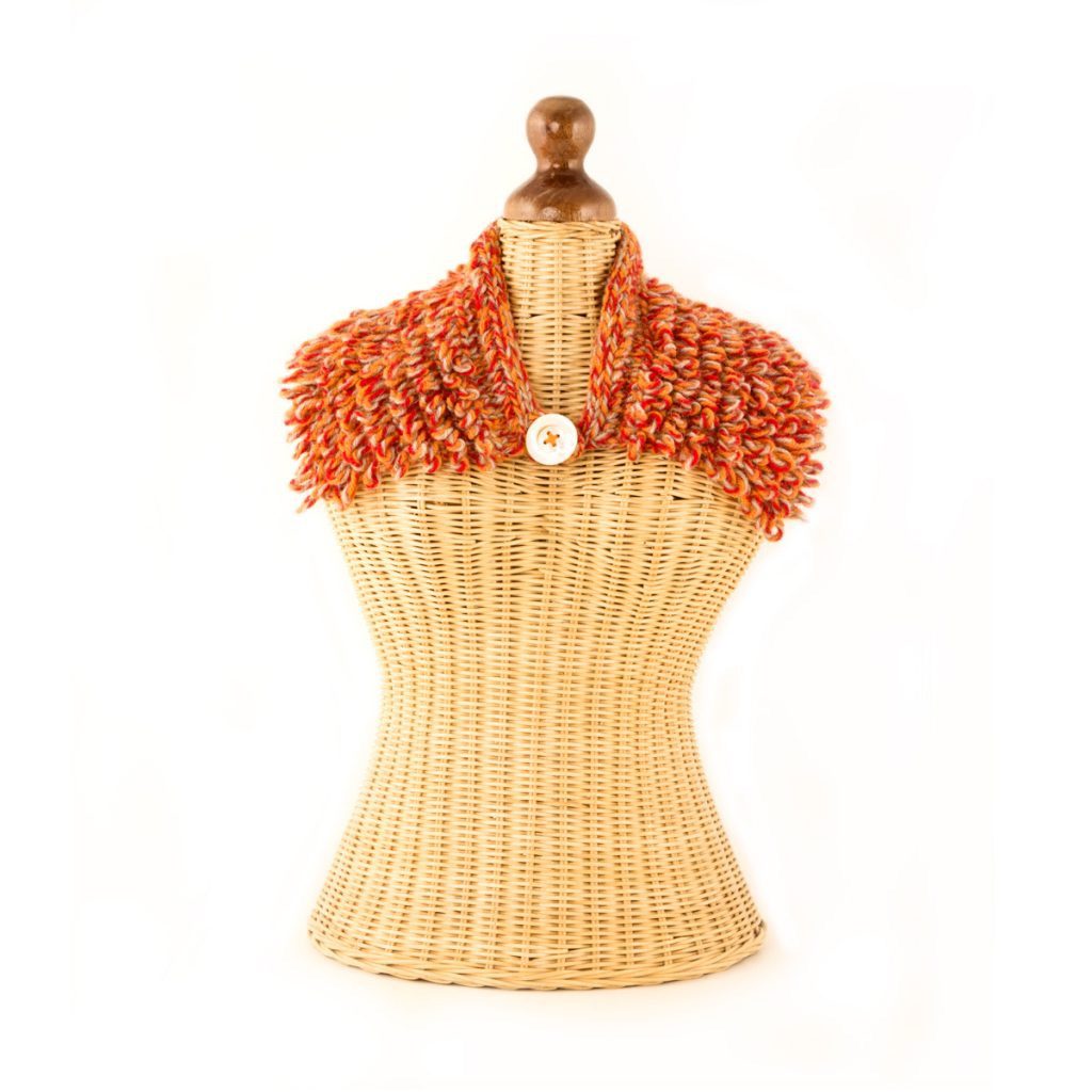 Stephanie Cooper Loop Stitch Collar - Burnt | Magpie Poundbury