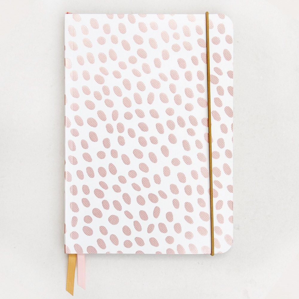 Caroline Gardner A5 Notebook Metallic Dots | Magpie Poundbury
