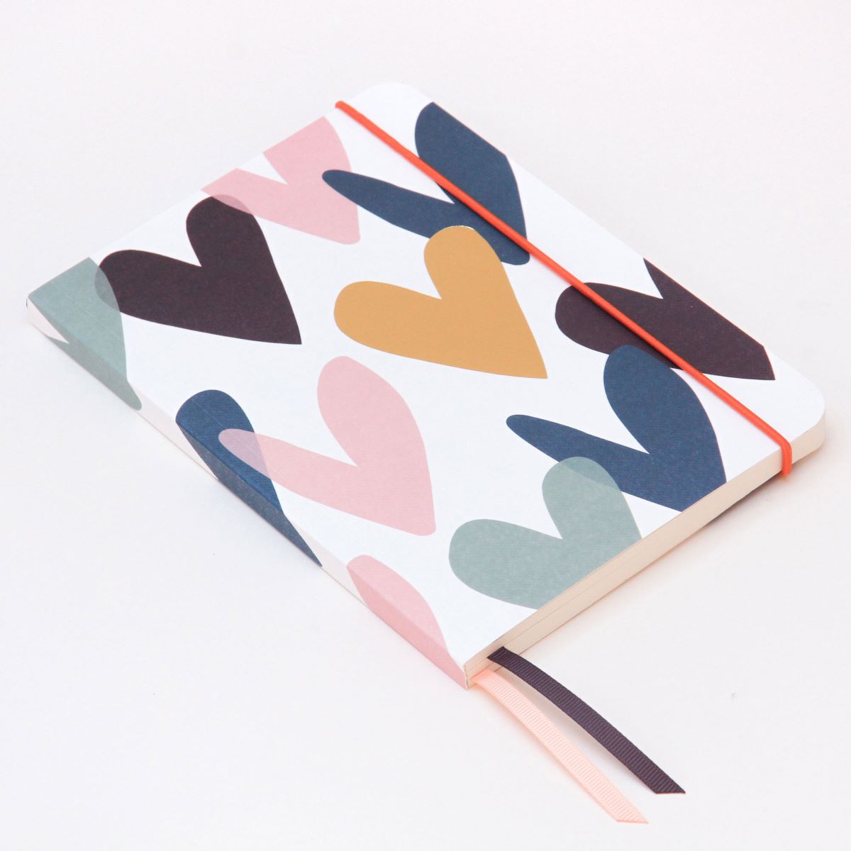 Caroline Gardner A5 Notebook Falling Hearts | Magpie Poundbury